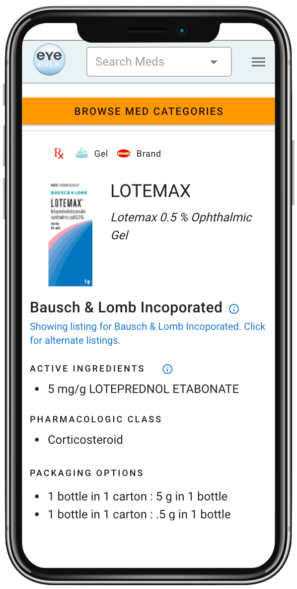 EyeDock - Contact Lens Clinical Reference